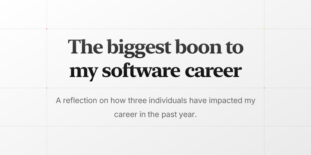 The biggest boon to my software career | Kevin Wang’s Blog