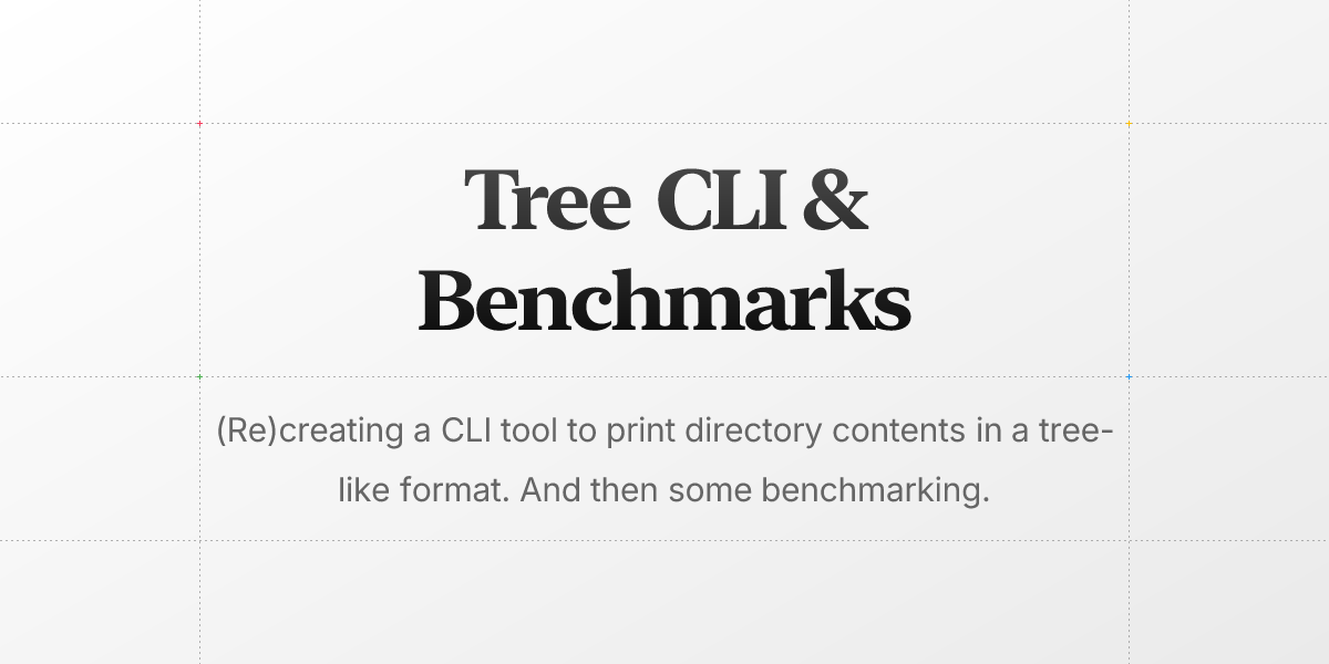 Tree CLI & Benchmarks | Kevin Wang’s Blog